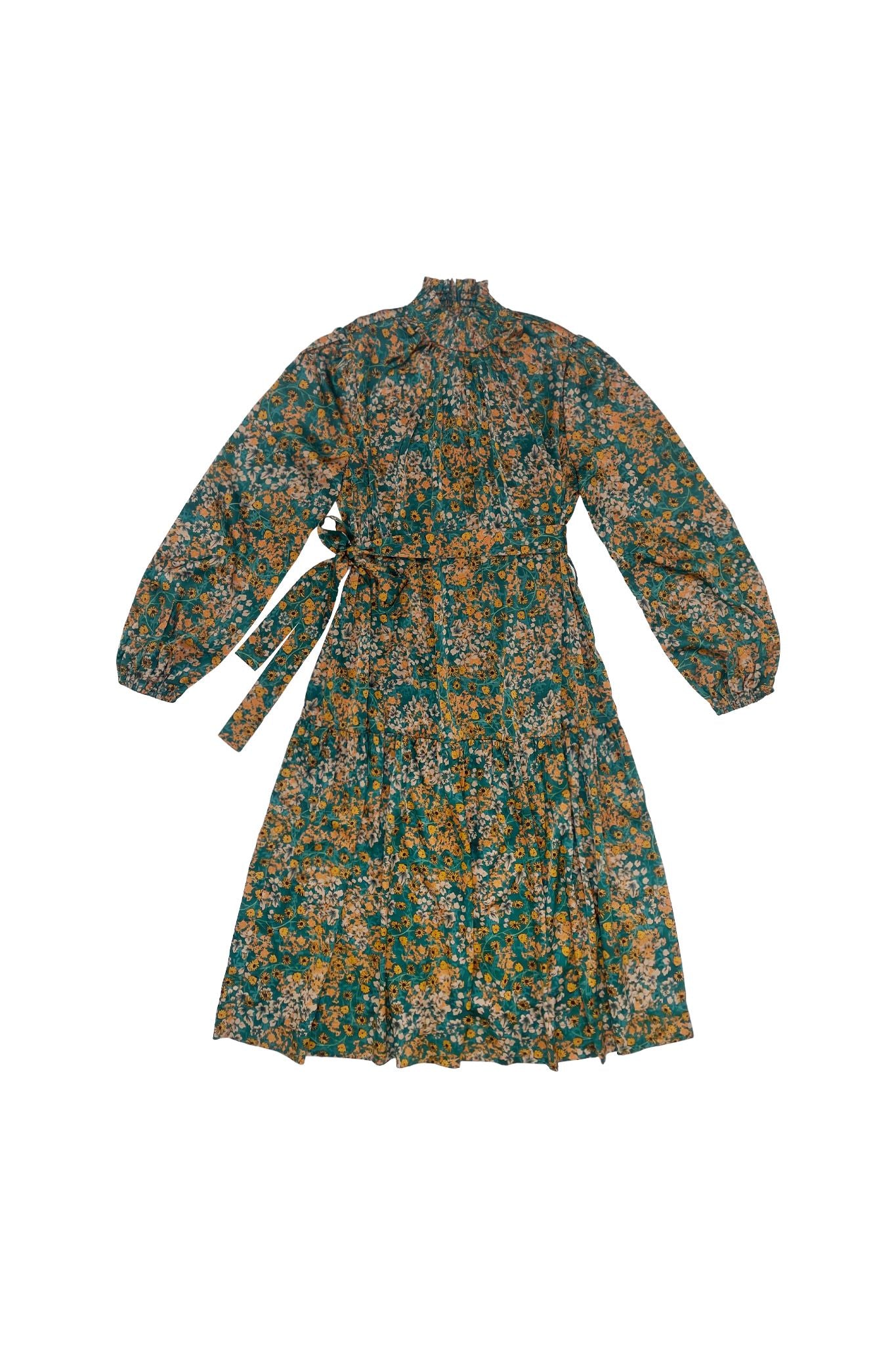 Elle Oh Elle TAYLOR Dress Rust Green | Sugar and Spice Children's Boutique