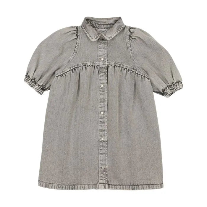 Kin and Kin Blue-Grey Denim Shirt Dress | Sugar and Spice Children's ...