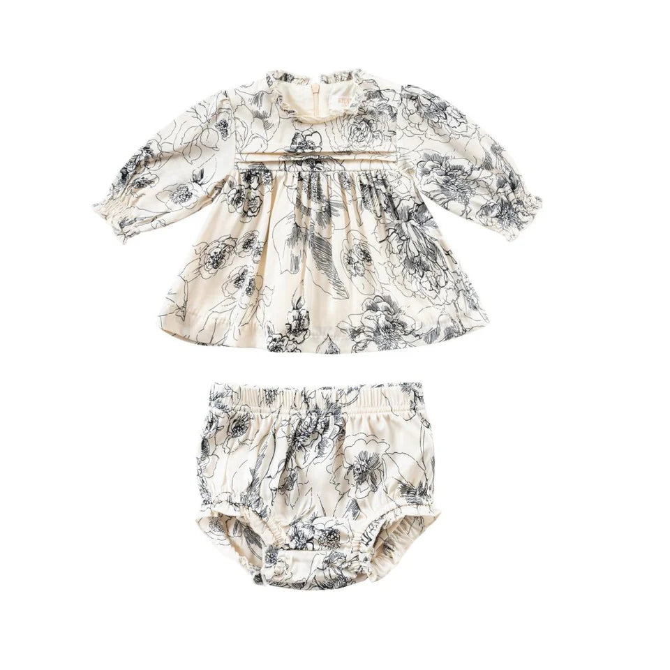 KIPP Floral Silk Baby Set | Sugar and Spice Children's Boutique