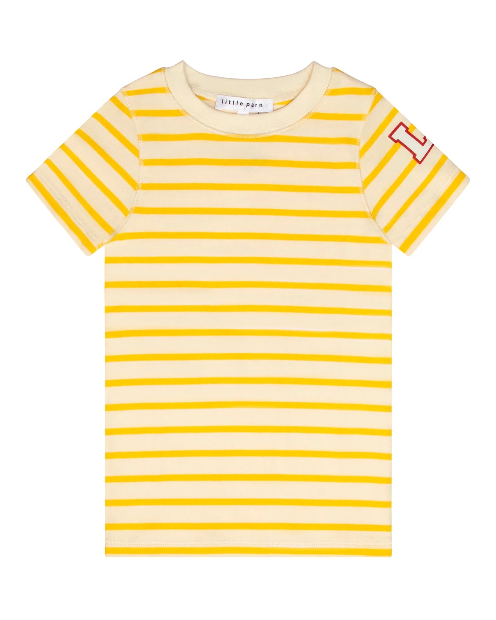 Little Parni Yellow/Ivy Stripe Tee SS | Sugar and Spice Children's Boutique